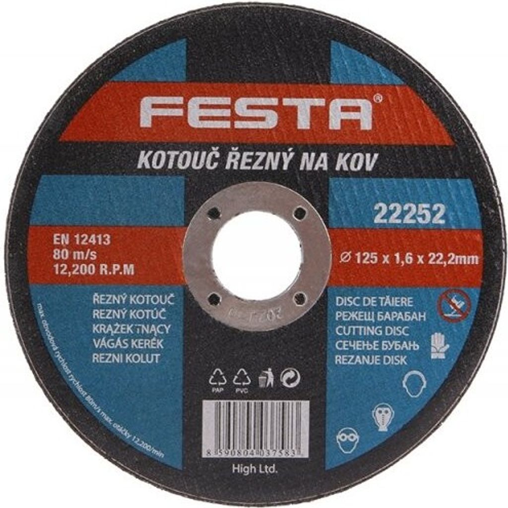 Kotouč řezný FESTA na kov 125x1.6x22.2mm | Kaufland.cz