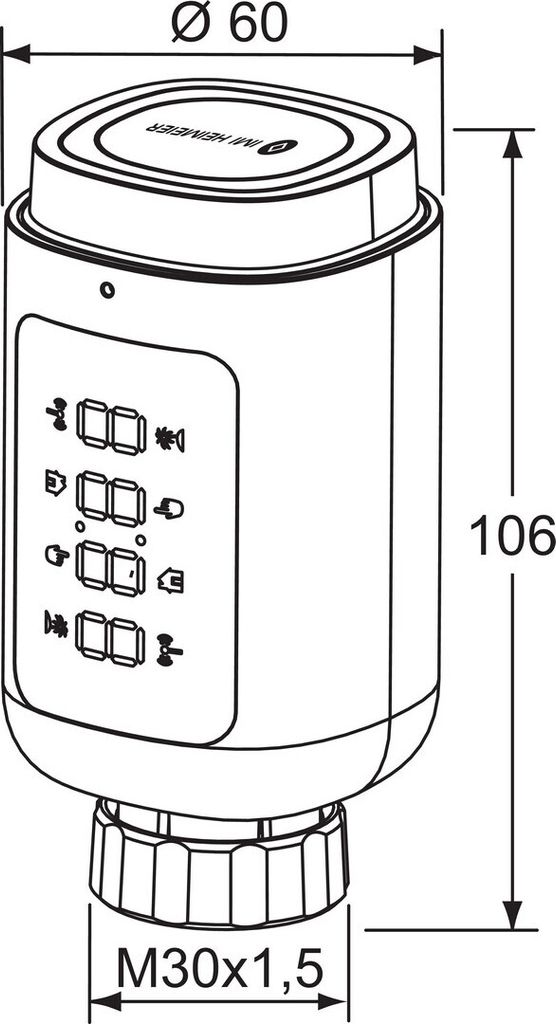 Heimeier Thermostatkopf mit HeimSyncBluetooth | Kaufland.de