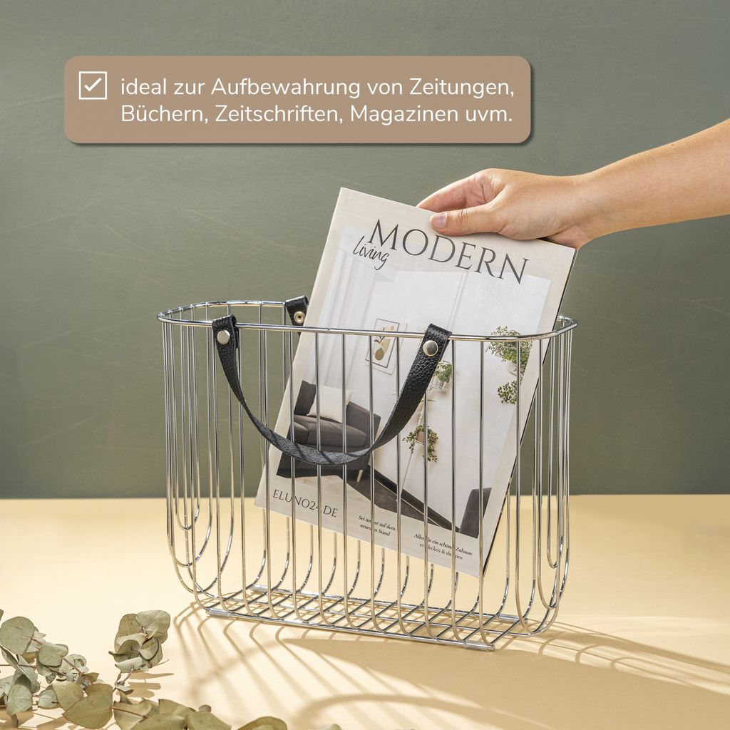 eluno Zeitungsständer aus Metall mit | Kaufland.de