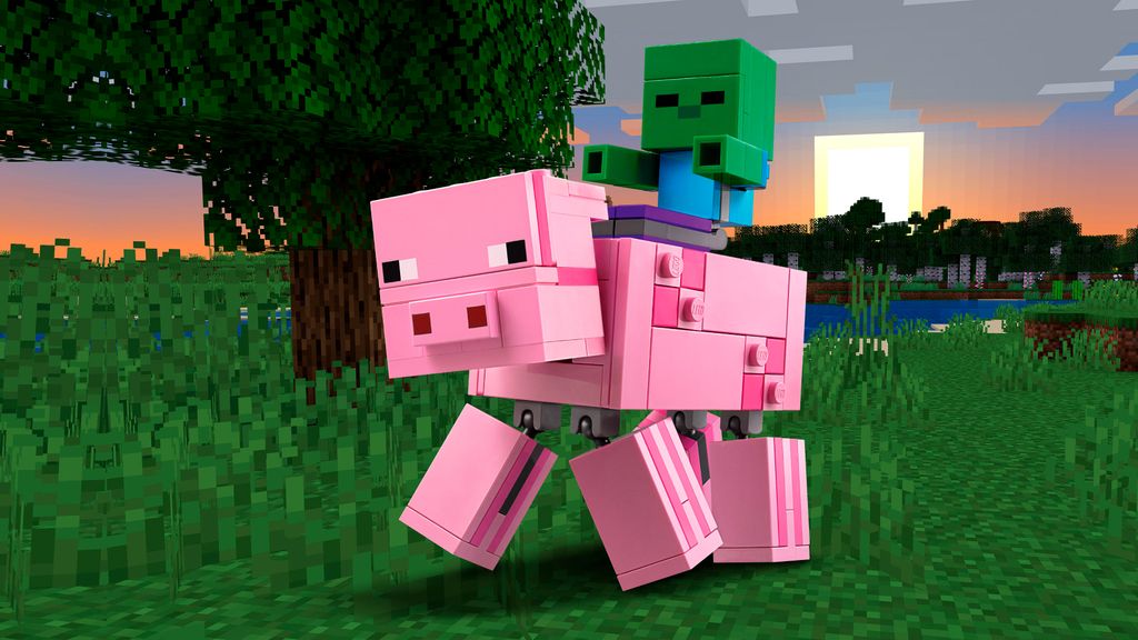 LEGO Minecraft 21157 - Prase BigFig s malým | Kaufland.cz