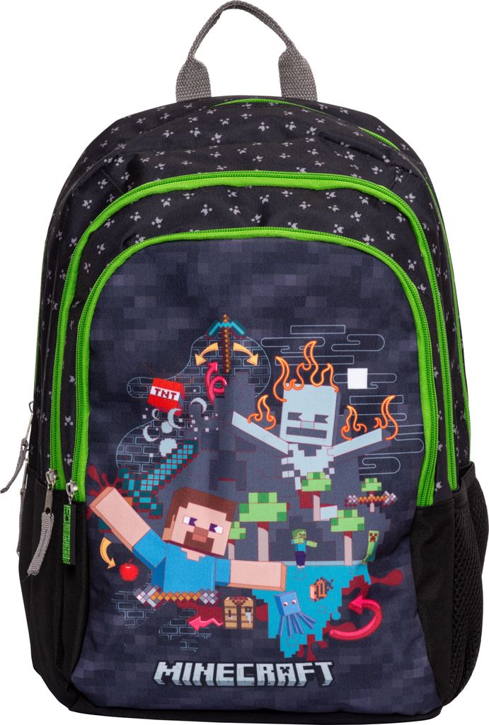 Minecraft - Rucksack - schwarz/grün - 3 | Kaufland.de