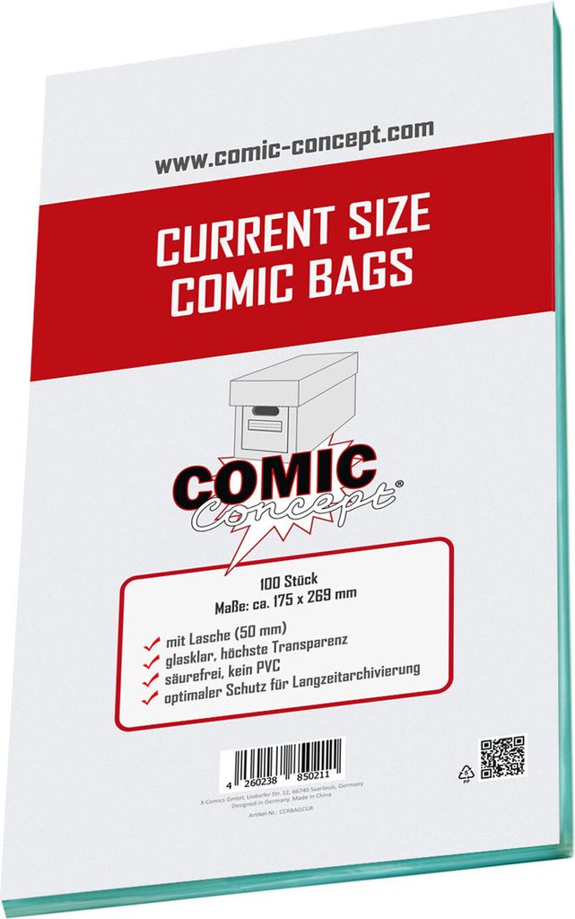 Comic Concept Comic Bags Current Size (100 ct.)