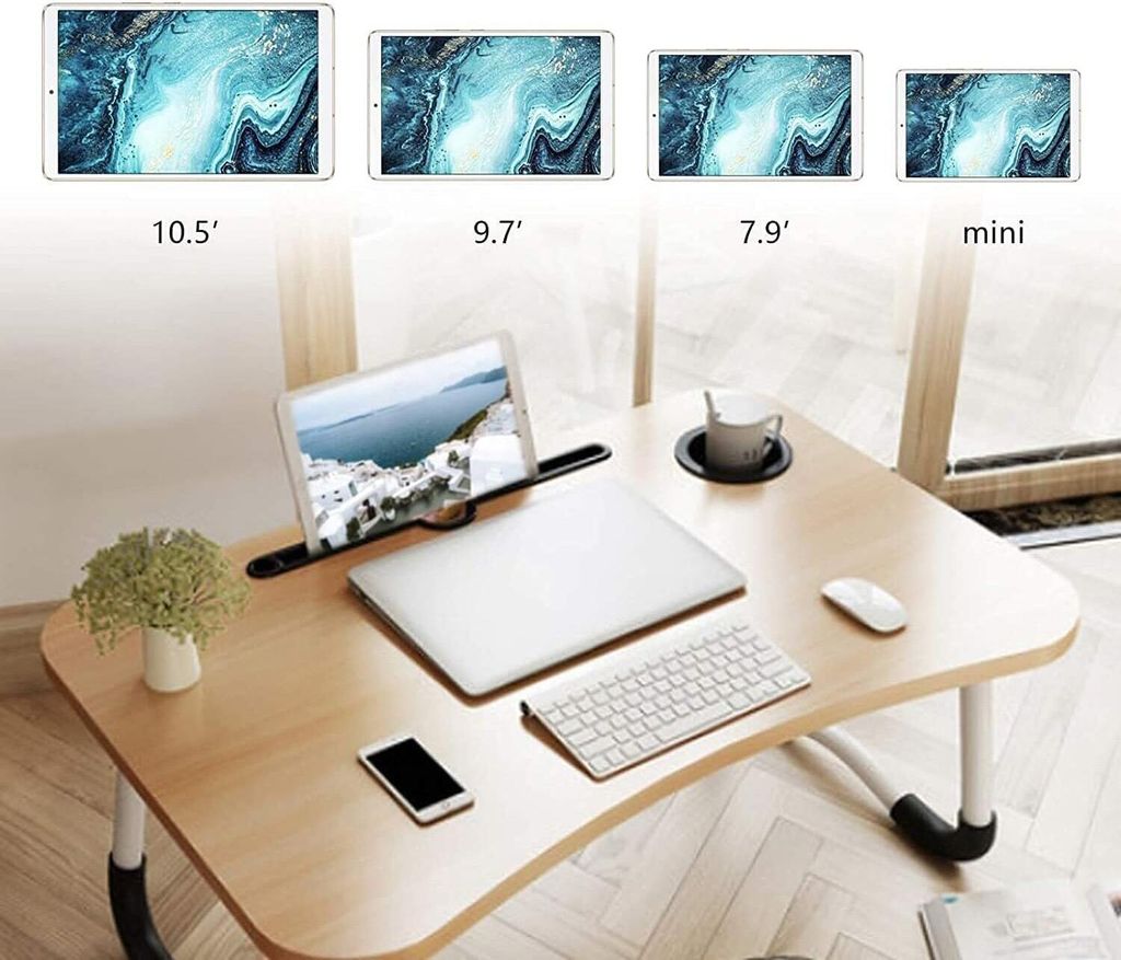 Skládací stolek na notebook v barvě dřeva s | Kaufland.cz