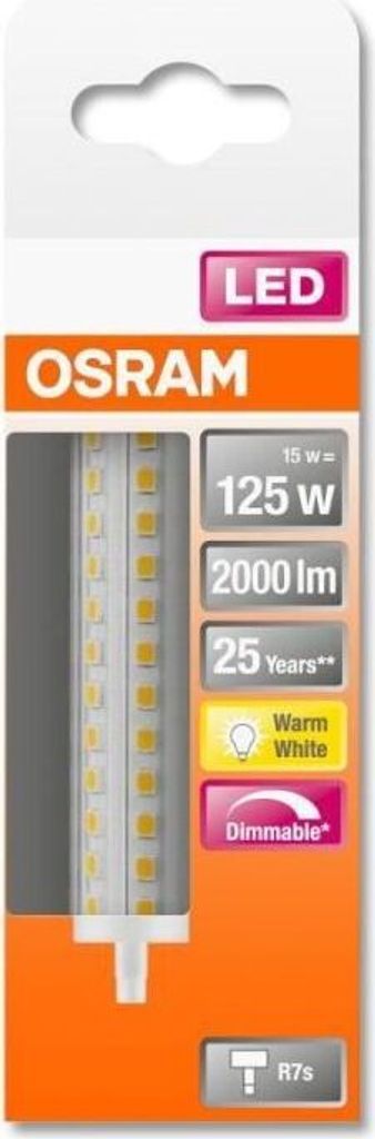 OSRAM LED žárovka LINE R7s 118 R7S 15 W čirá | Kaufland.cz