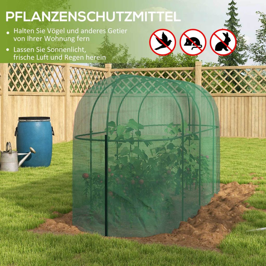 Outsunny Pflanzenschutznetz mit Rahmen und | Kaufland.de