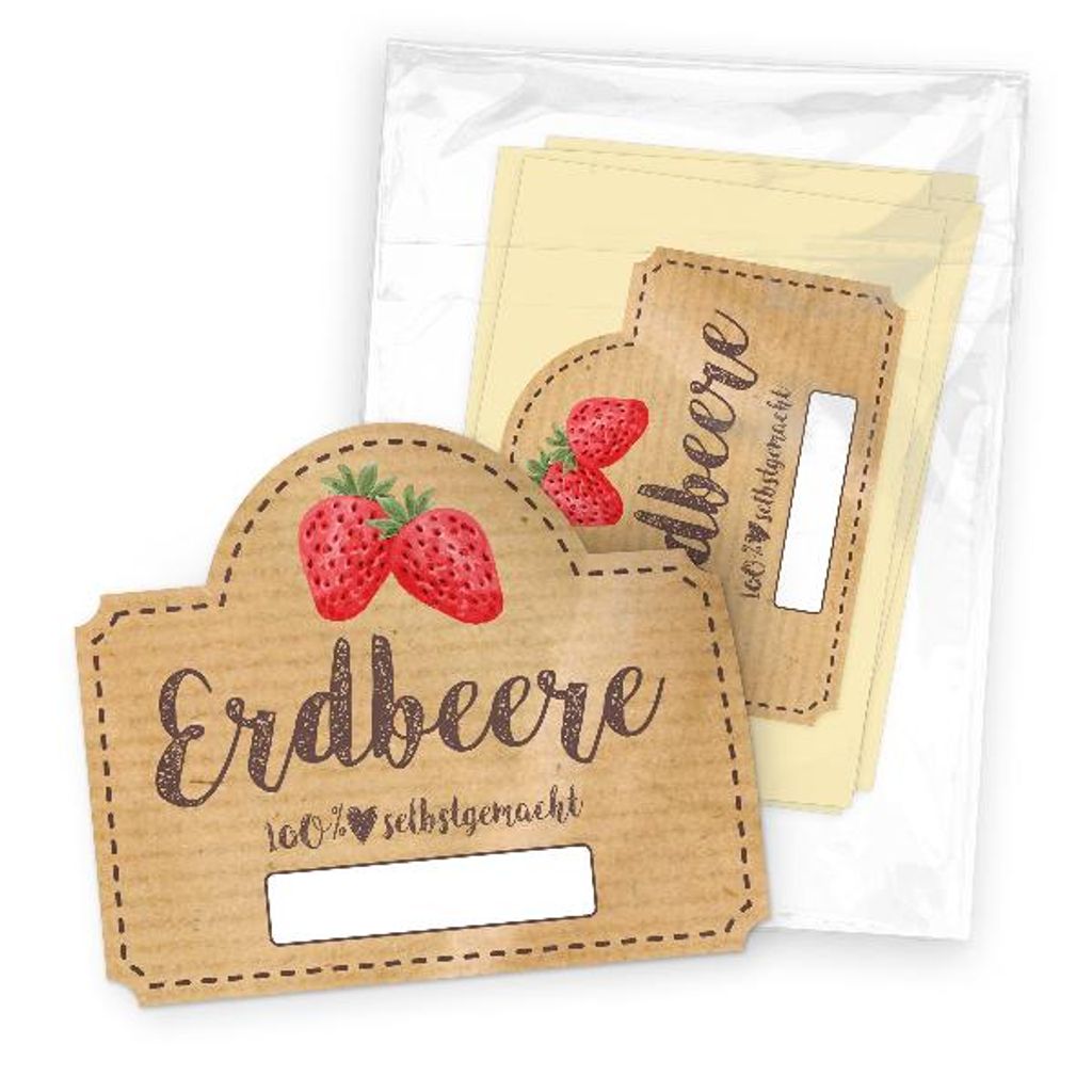 itenga 50 x Marmeladen Etikett Erdbeer | Kaufland.de