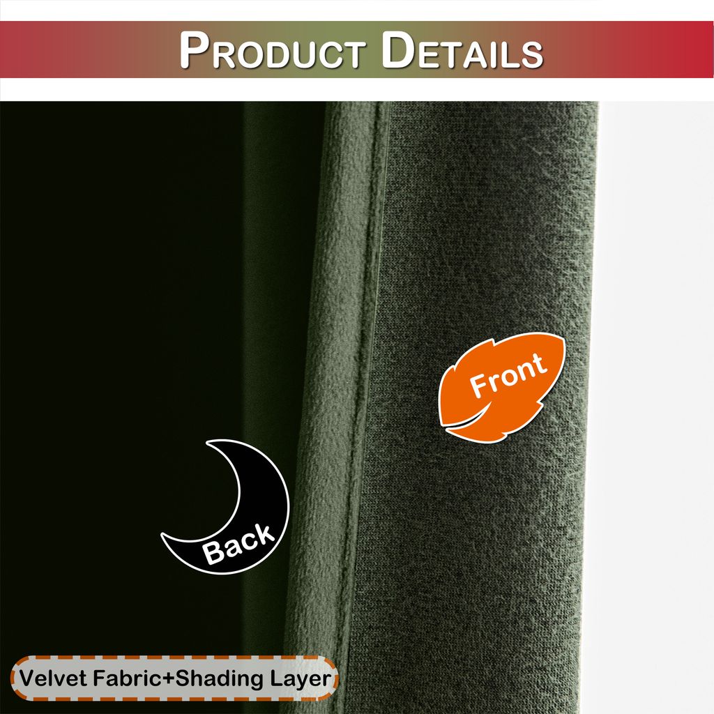 2er Set Samt Vorhang Blickdicht Elegant | Kaufland.de