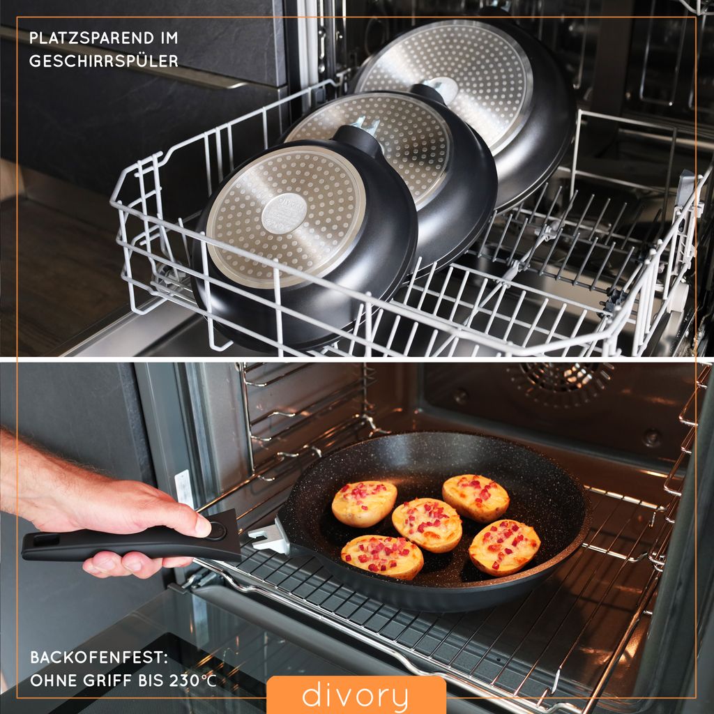 DIVORY große Pfanne 32cm I Abnehmbarer Griff, | Kaufland.de