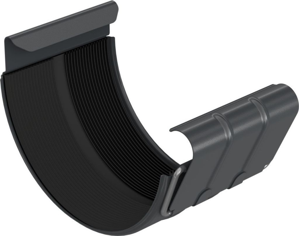 BRYZA Rinnenverbinder verzinkt Ø 125 mm, Anthrazit RAL 7021