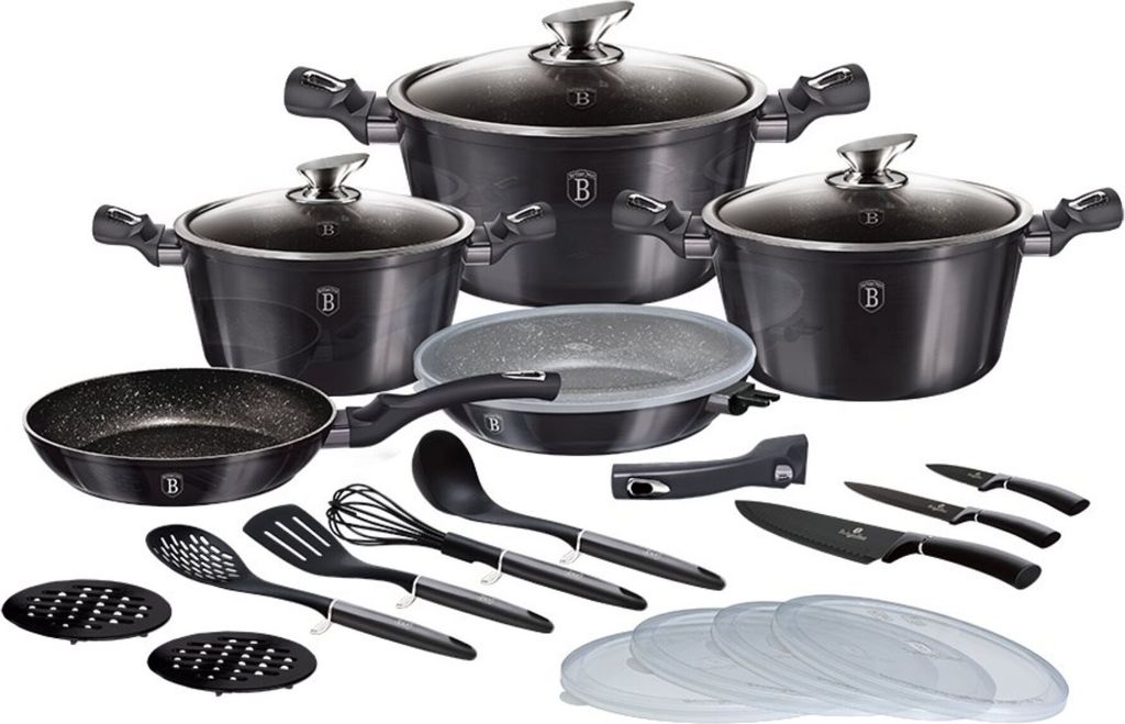 Berlinger Haus Bh-7181 Kochgeschirr-Set 22 Teilig Carbon