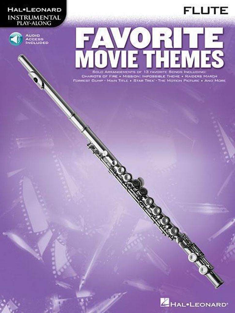 Favorite Movie Themes Flute Play-Along Book with Online