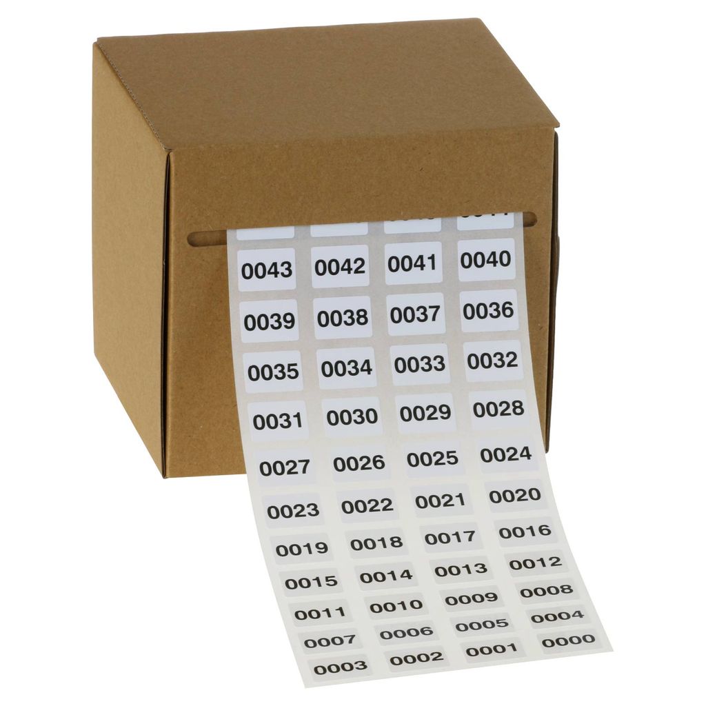 100 fortlaufend nummerierte Zahlen rund 30 mm | Kaufland.de