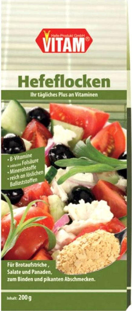 VITAM -R Hefeflocken Natriumarm (1 x 200 g) Getreide