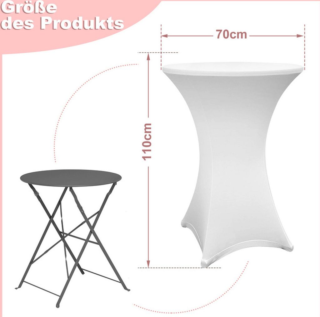 Stehtischhusse Stretch Stehtisch Ø 70 cm | Kaufland.de