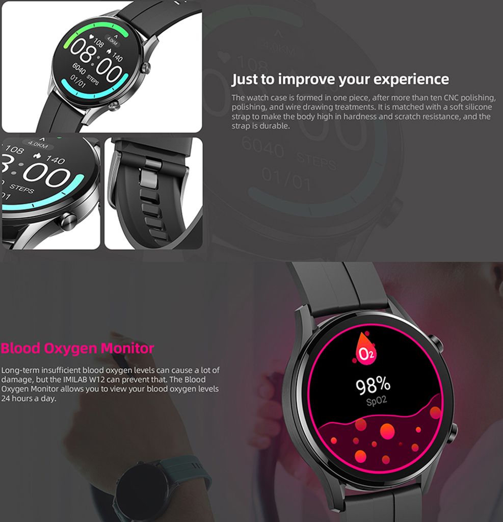 Fine Life Pro W12 Smartwatch, Bluetooth-Uhr | Kaufland.de