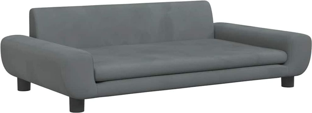 vidaXL Hundebett Dunkelgrau 100x54x33 cm Samt | Kaufland.de