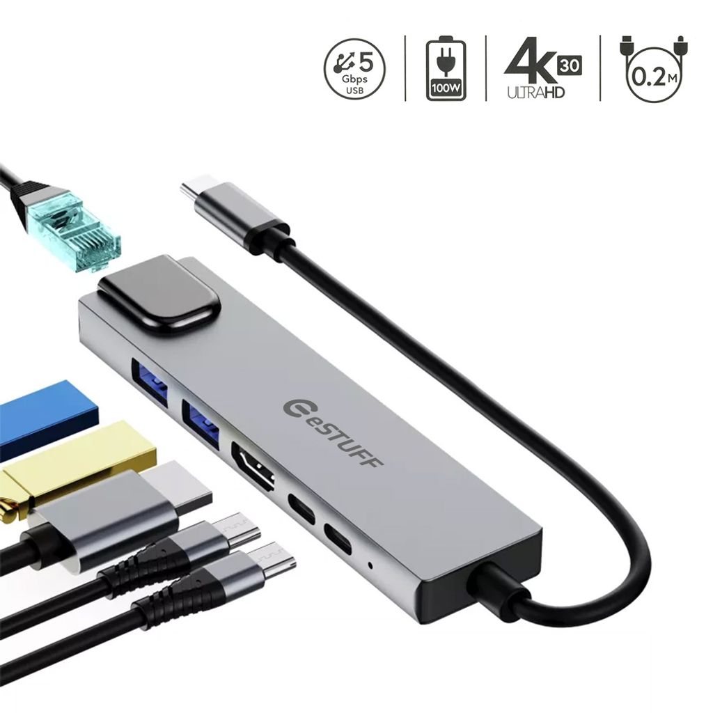 eSTUFF 6 v 1 Mobile Hub - Dokovací stanice - | Kaufland.cz