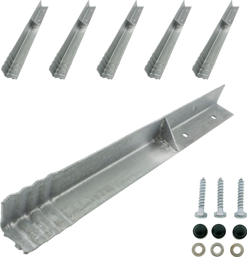 6 x HOQ Sicherheits-Winkelanker 45 x 45 x 500 | Kaufland.de