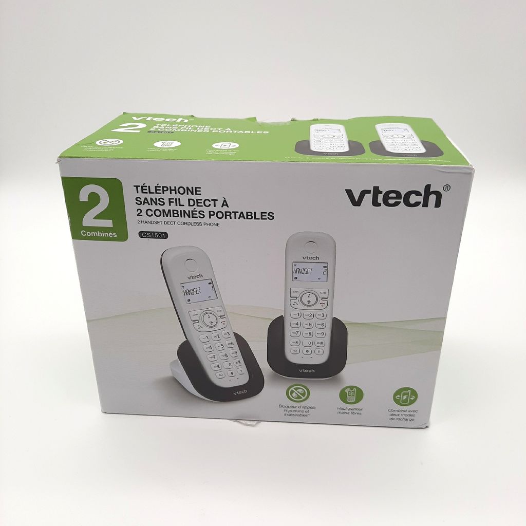 VTech CS1501 Schnurloses DECT Telefon zwei Mobilteilen