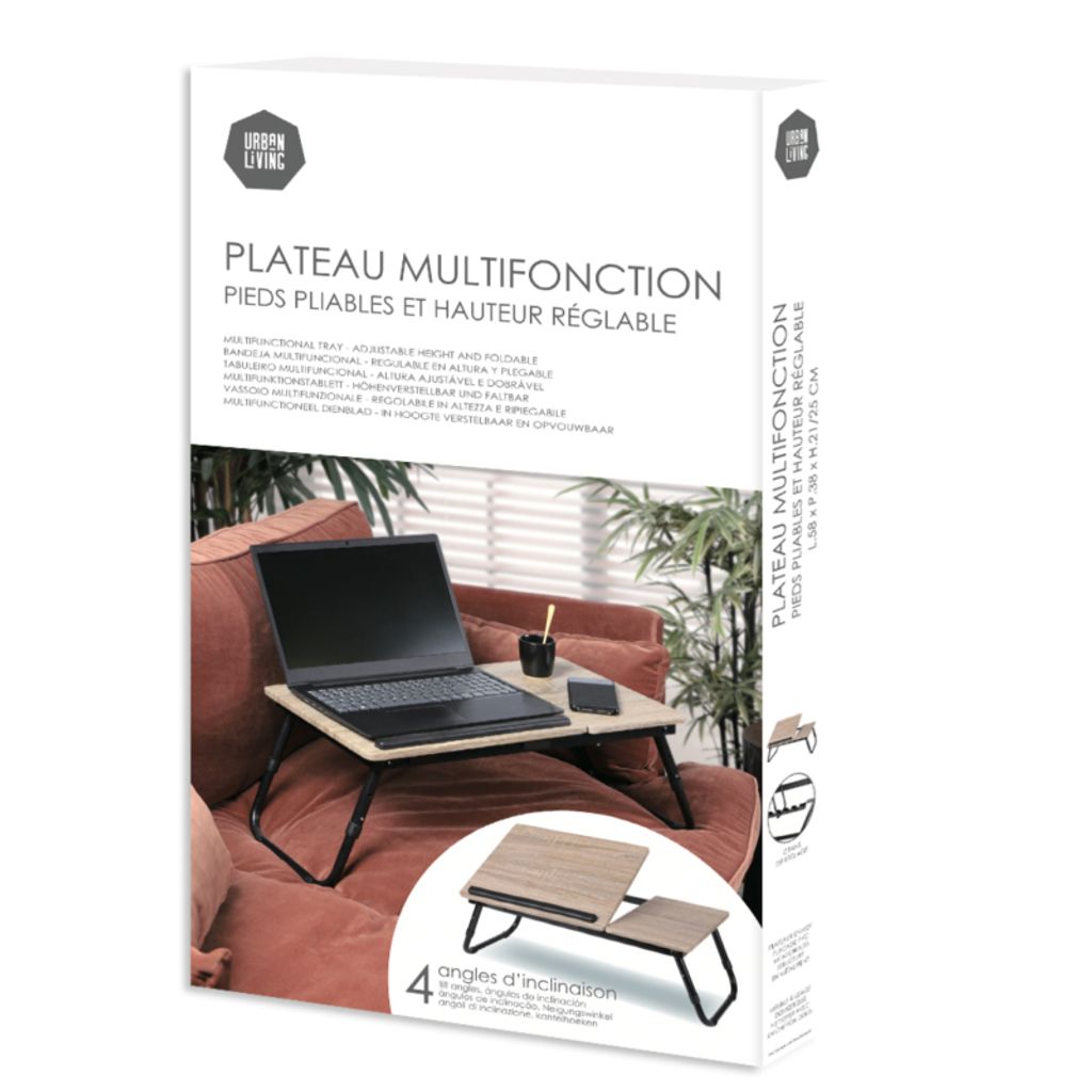 DOCHTMANN Stolík na notebook moderný drevo, | Kaufland.sk