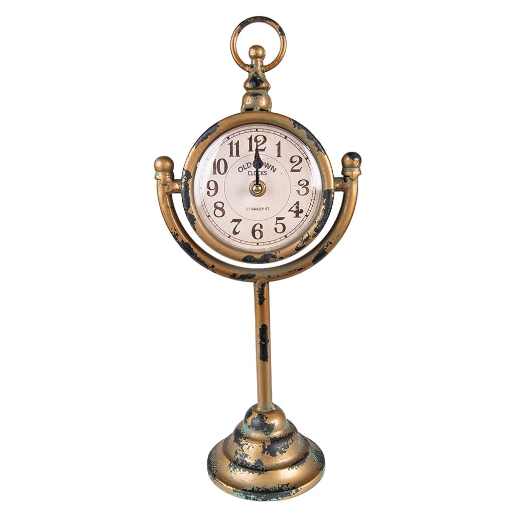 Clayre & Eef Tischuhr 15x11x34 cm Goldfarbig | Kaufland.de