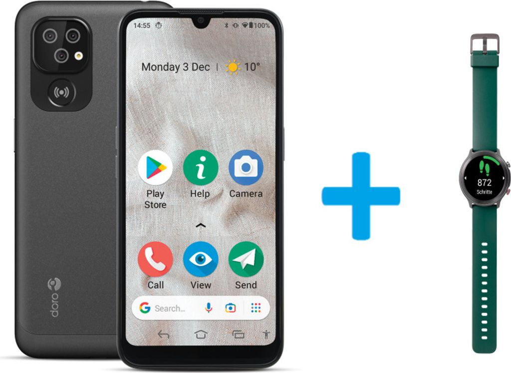 DORO Bundle Smartphone 8100 i Smartwatch | Kaufland.pl
