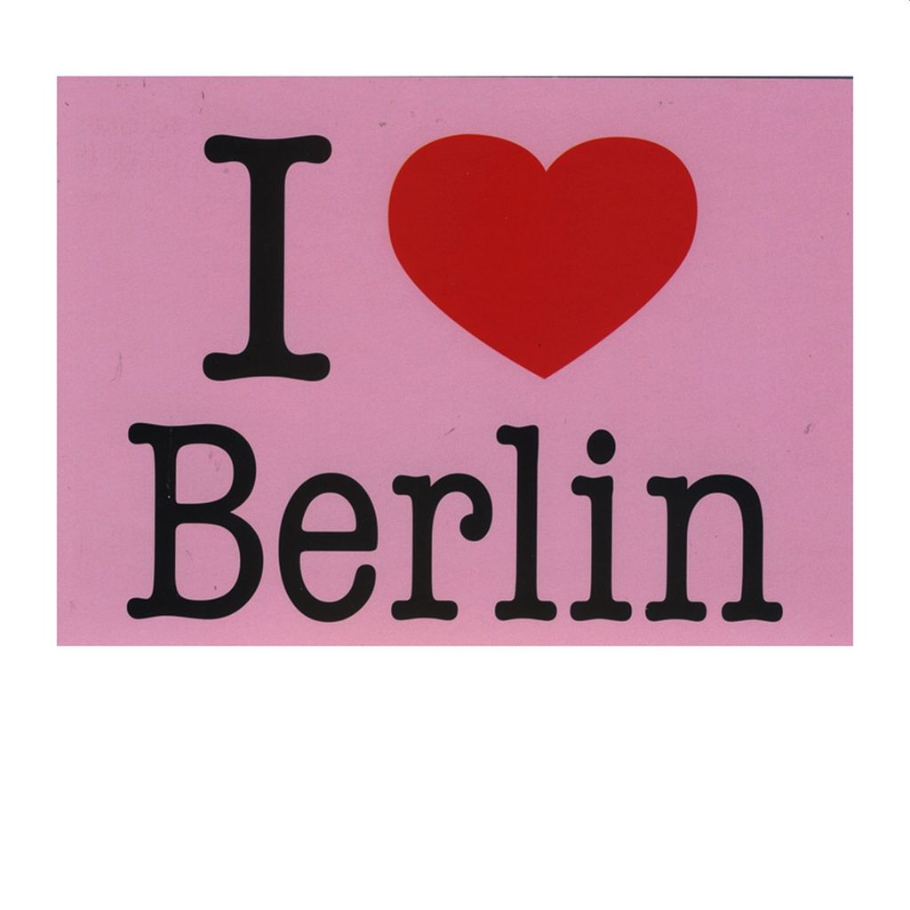 Postkarte - I love Berlin - pink Postkarte | Kaufland.de