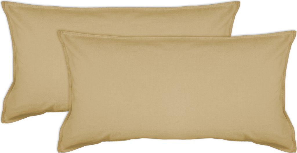 jilda-tex Kissenbezug Lissabon - (2x 40x80cm) Creme