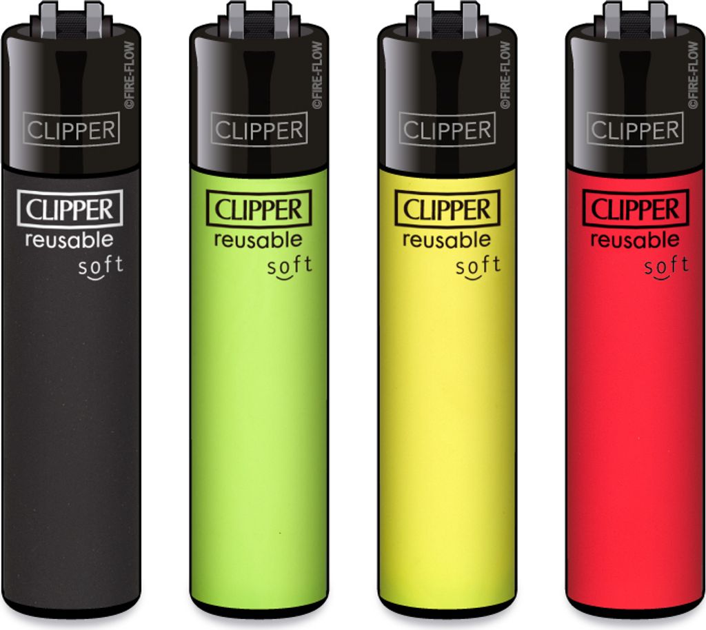Clipper® Feuerzeuge 4er Set: Soft Touch | Kaufland.de