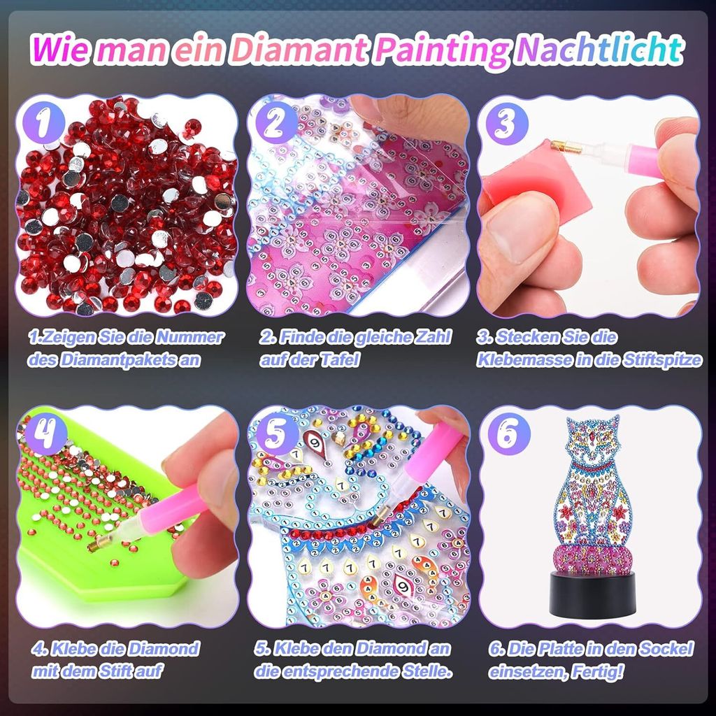 Kinder Diamond Painting Nachtlicht DIY | Kaufland.de