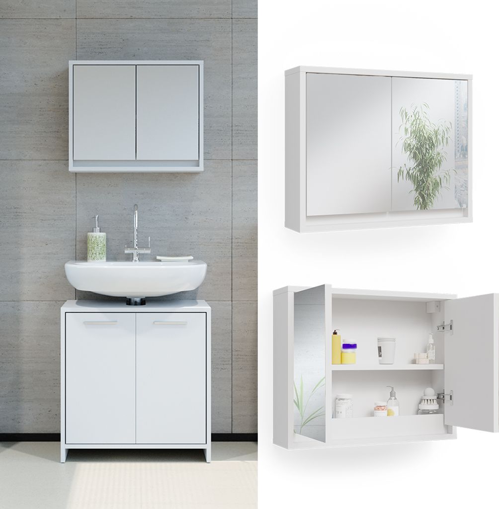 Vicco Bad Spiegelschrank Mila, 55 x 45 cm, | Kaufland.de