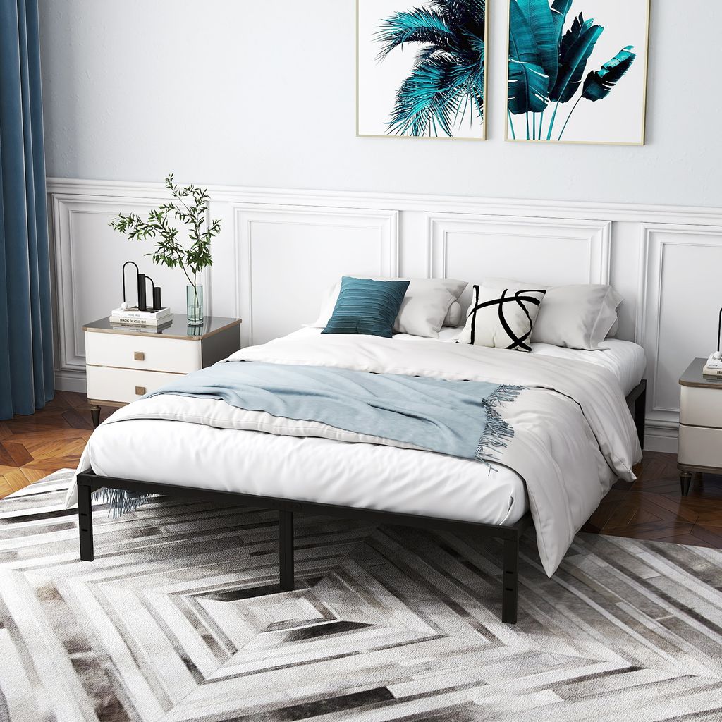 Rám postele COSTWAY 160x200cm, kovový rám | Kaufland.cz