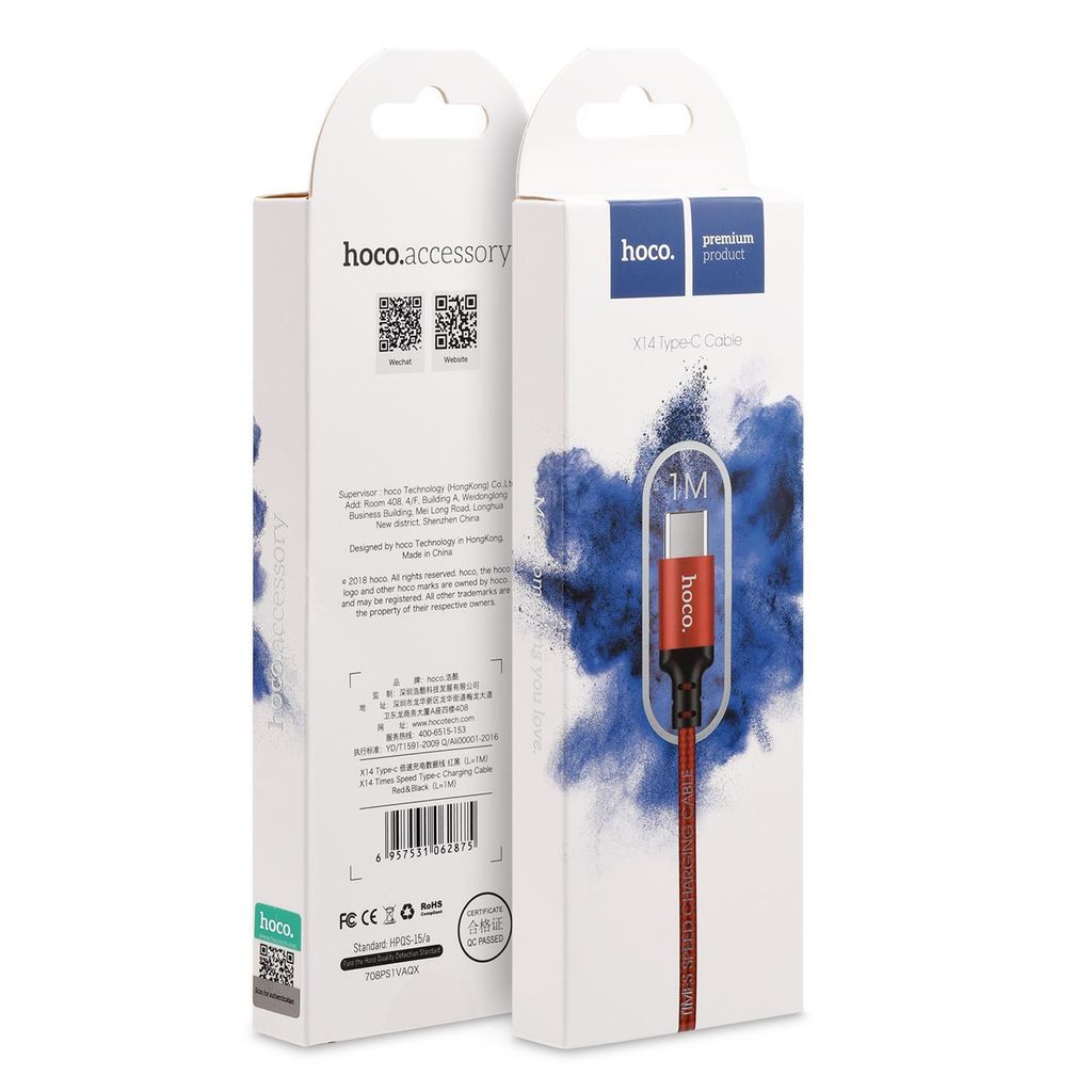 Hoco High Speed X14 - 1m nabíjací kábel USB-C | Kaufland.sk