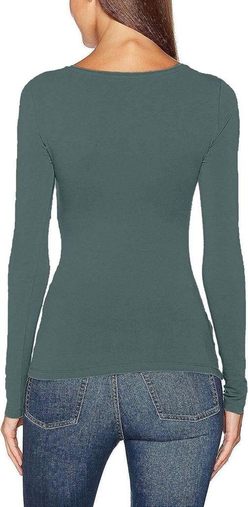 ONLY Langarmshirt Damen Basic Slim-Fit Shirt | Kaufland.de