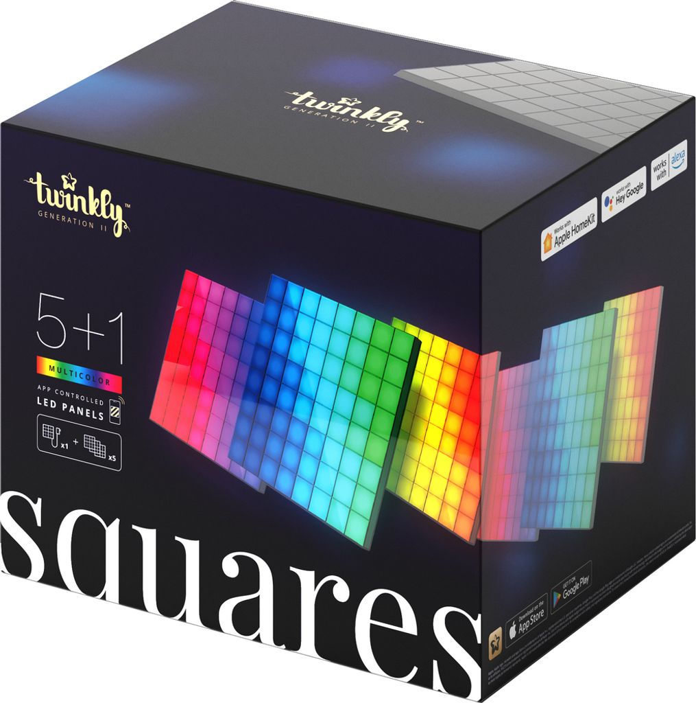Twinkly Squares Combo Pack 6 bloků RGB LED | Kaufland.cz