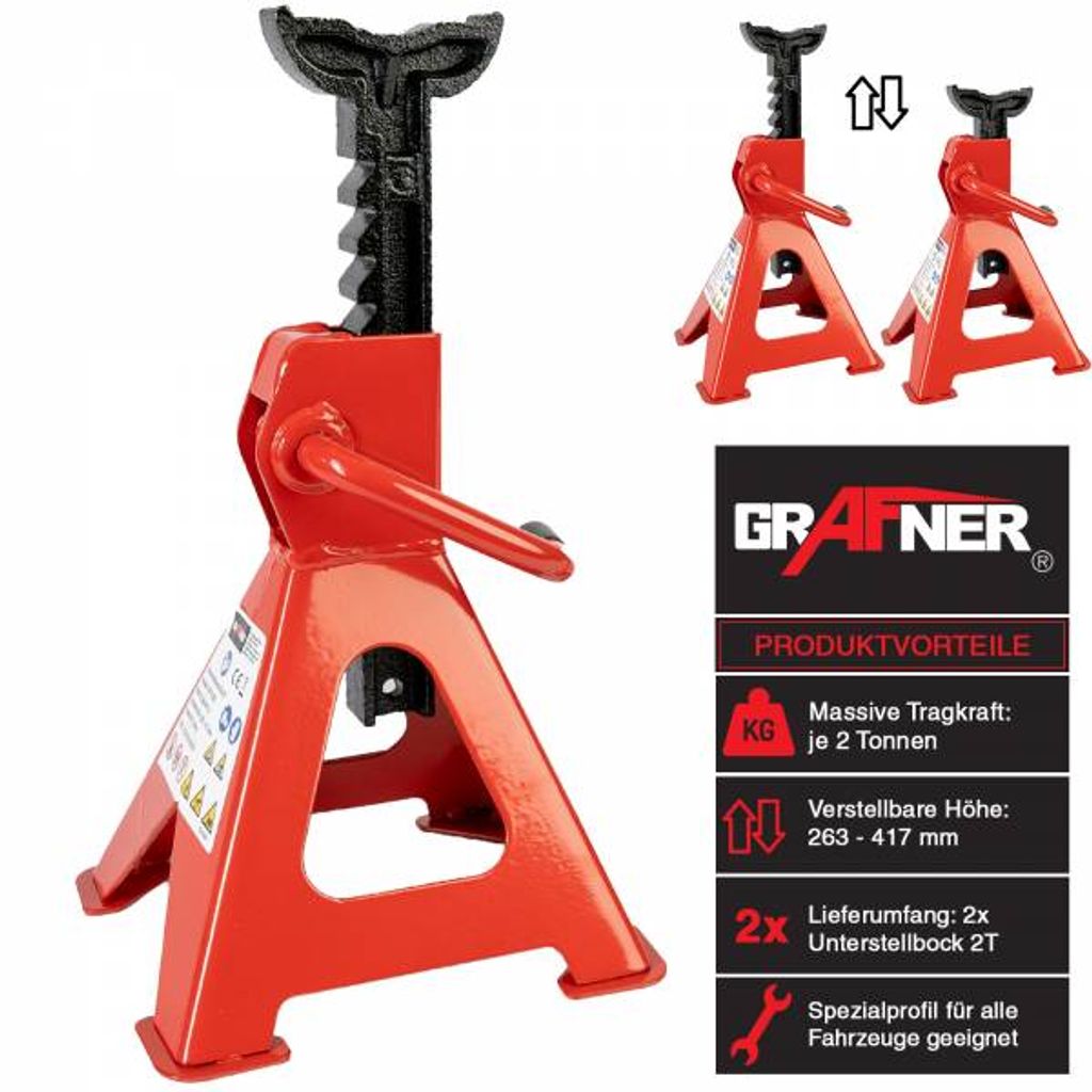 Grafner® Unterstellbock Set 2T KFZ Böcke Set | Kaufland.de