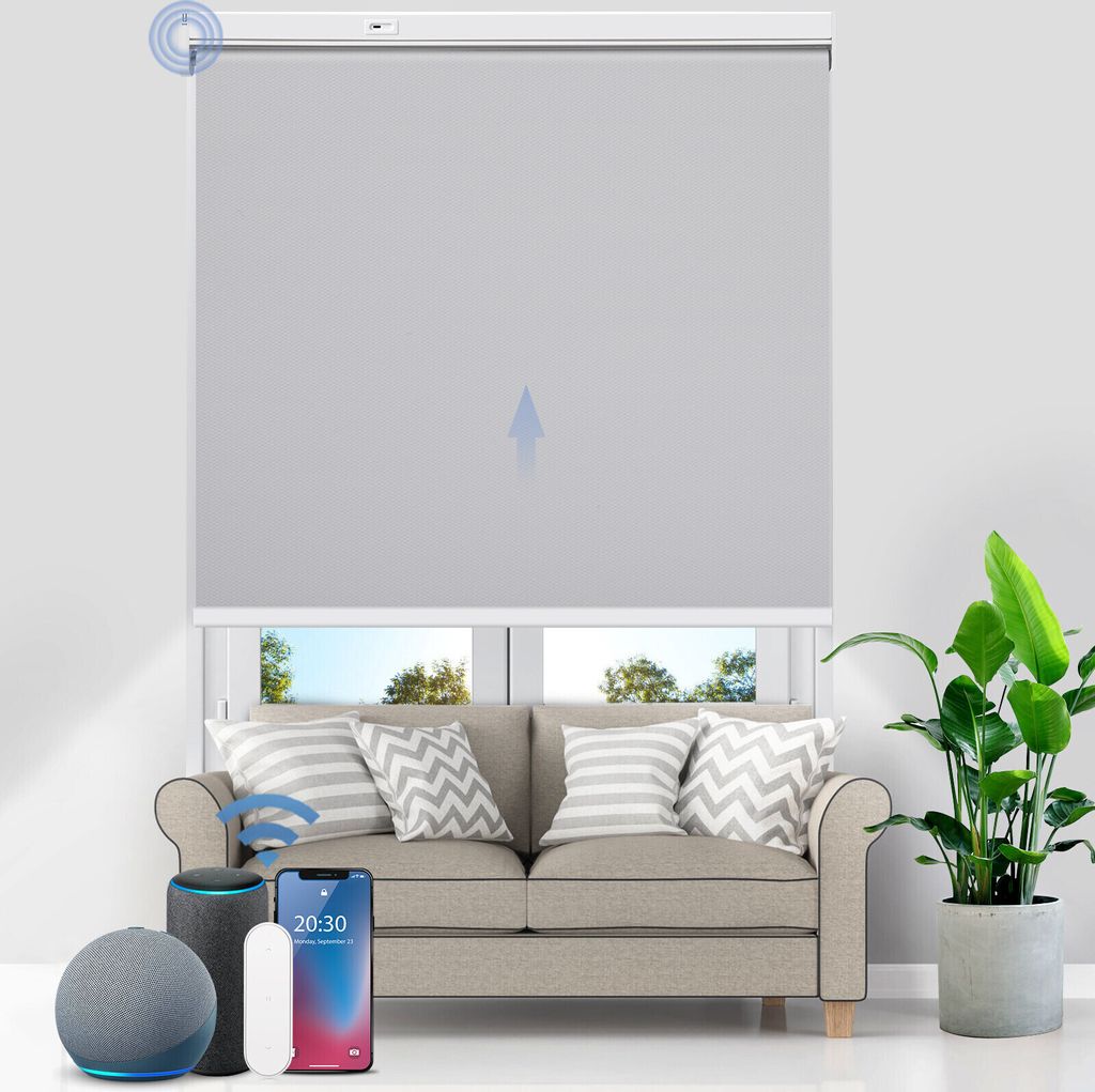 Grandekor Verdunklungsrollo Hellgrau 85x150cm (BxH)