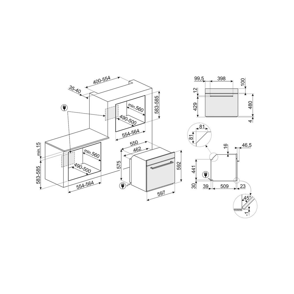 Smeg Sf6400tvx 70l Ofen Durchsichtig 60 cm / | Kaufland.de
