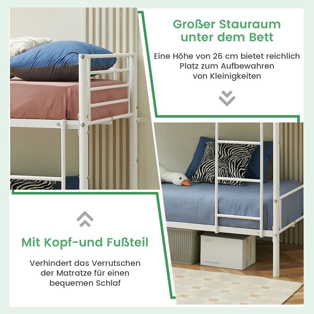 H.J WeDoo patrová postel 90x200cm s žebříkem | Kaufland.cz