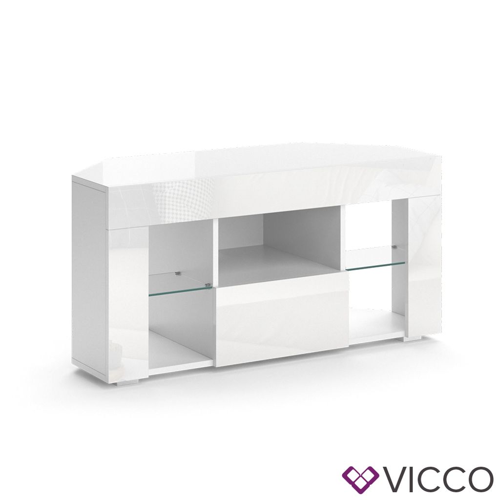 Vicco Lowboard Denver Weiß 100 x 50 x 40 cm | Kaufland.de