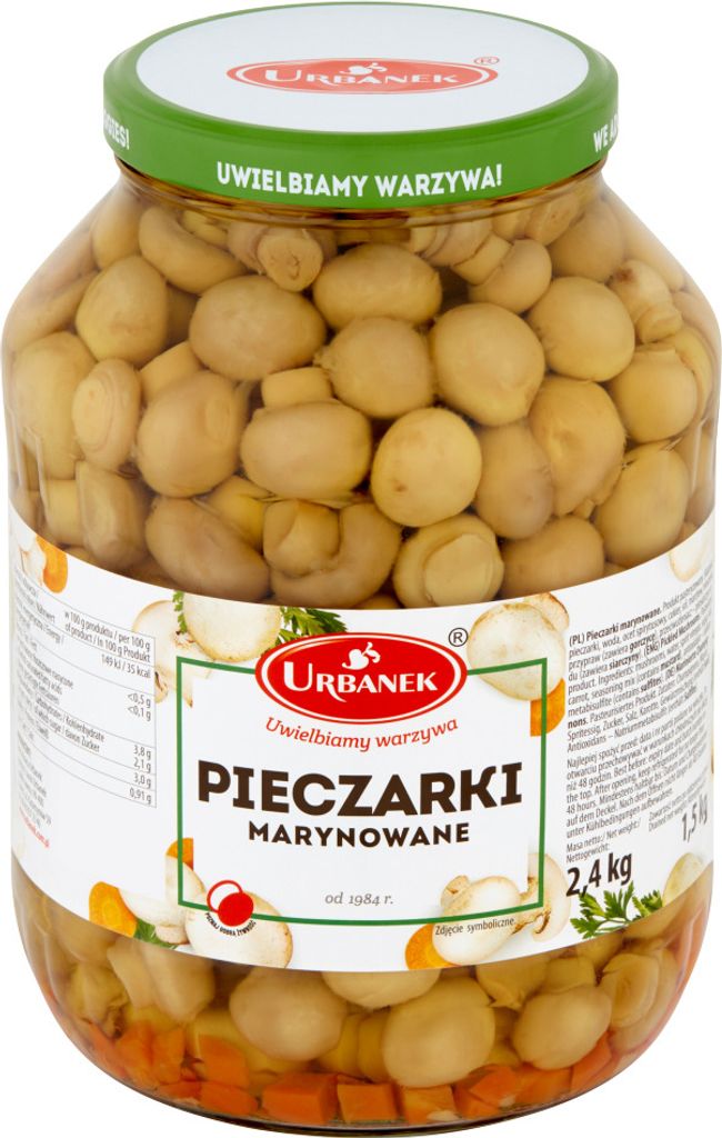 Urbanek Marinované houby 2,4 kg | Kaufland.cz