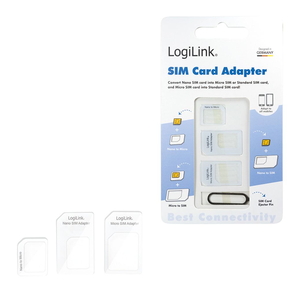 Adaptér LogiLink Dual SIM Card nano-> micro, | Kaufland.cz