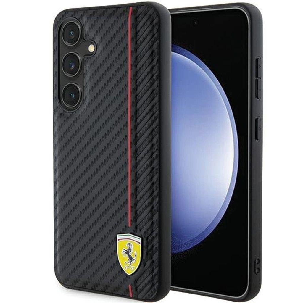 Puzdro Ferrari Carbon Printed Line Na Samsung Galaxy S24