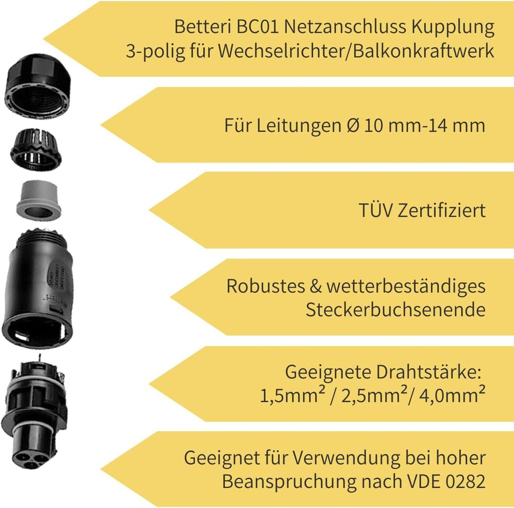 Yayago Betteri BC01 Kupplung/Stecker Male f. | Kaufland.de