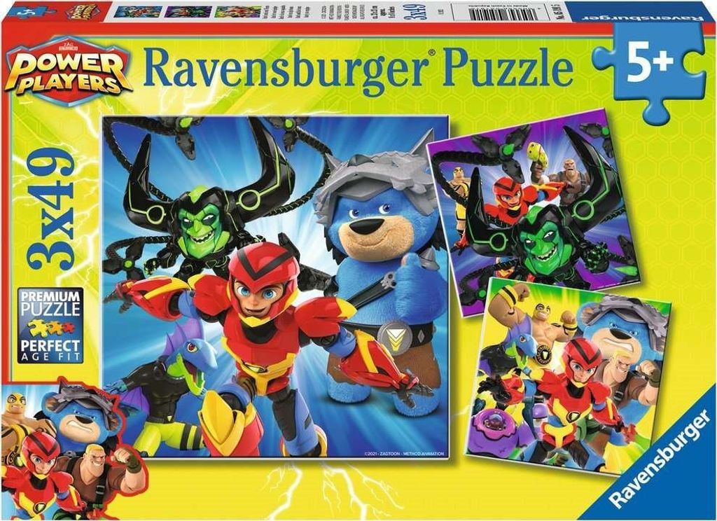 RAVENSBURGER Puzzle Power Players 3x49 dílků | Kaufland.de