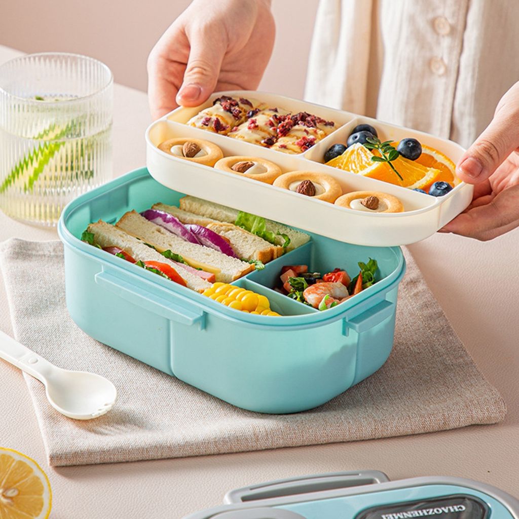 Bento Lunchbox mit Fächern, 2 Lagige Brotbox | Kaufland.de