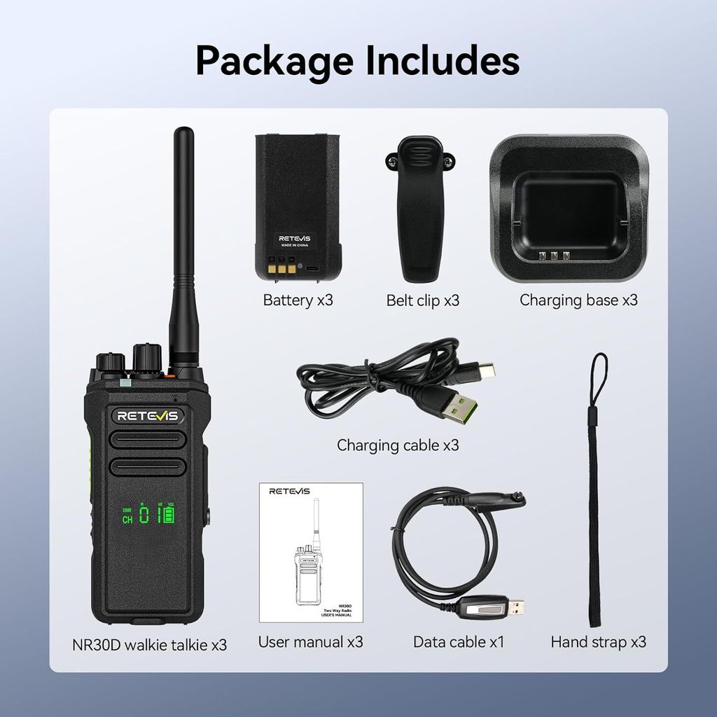 Vysielačky s dlhým dosahom Retevis NR30D, DMR | Kaufland.sk