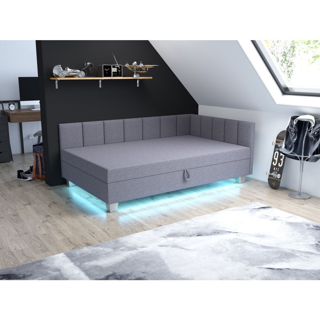 Čalúnená posteľ 80x195 PEGY PLUS 1 s úložným | Kaufland.sk