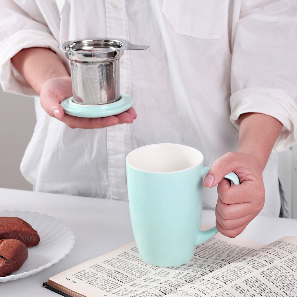 LOVECASA Porzellan Teetasse, mit Edelstahl | Kaufland.de