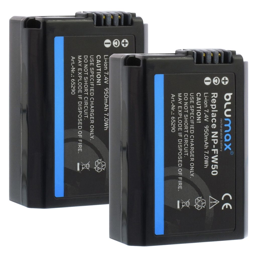 2x Akku + Lader für Sony NP-FW50 Alpha 5000 | Kaufland.de